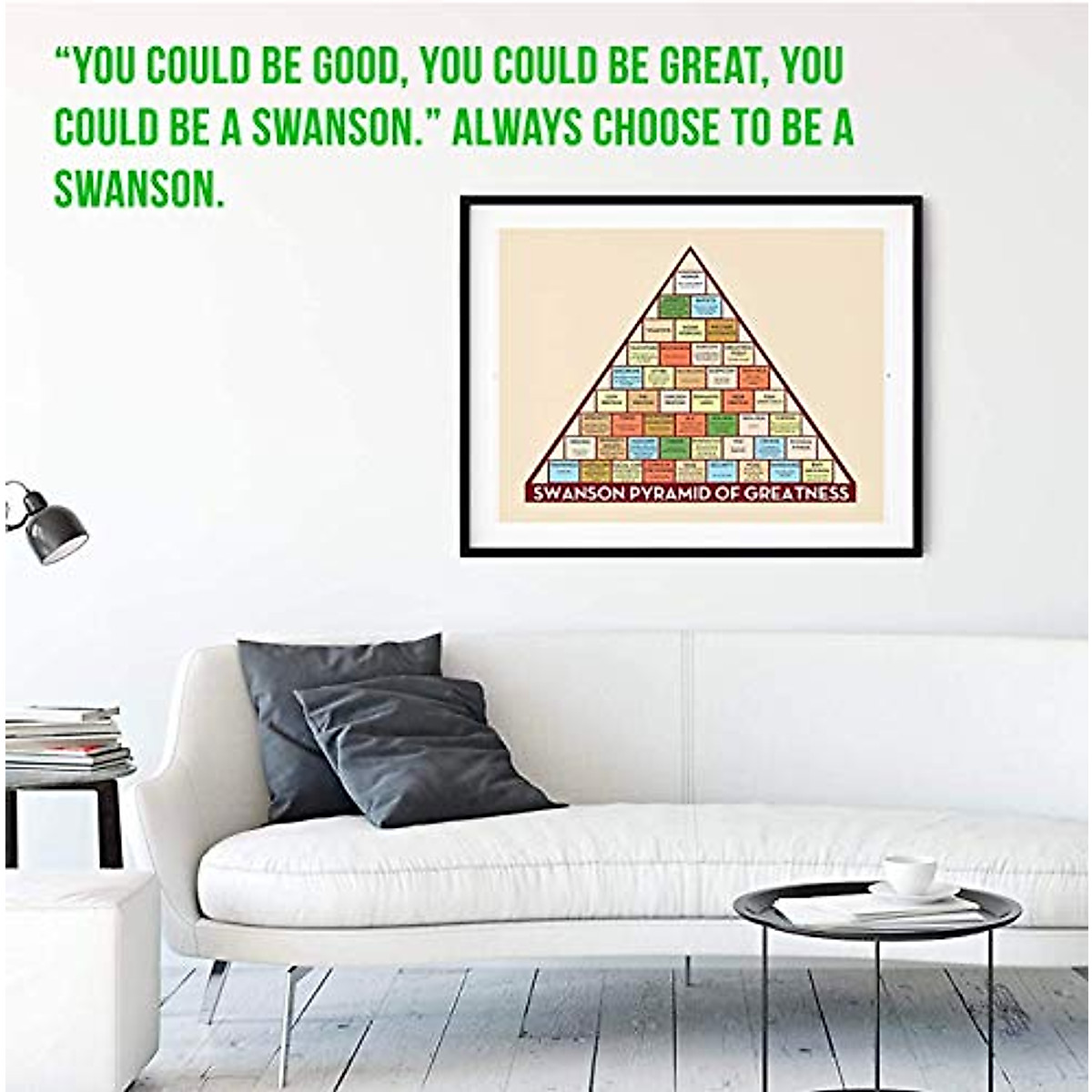 Cool TV Props mCasting Parks and Recreation Poster - Ron Swanson Pyramid of Greatness Poster Ron Swanson Poster