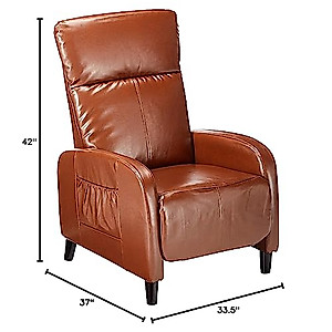 Christopher Knight Home Trenton Hazelnut Brown Leather Recliner