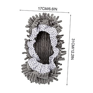 Lurrose 2 Pairs Mopping Slippers Cover Foot Cleaner Dust Mops Shoe Covers for Indoors Floor Cleaning Tool Kitchen Mop Floor Cleaning Shoes Dust Mop Covers Elastic Cleaning Tools Cleaner