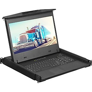 Crystal Image Technologies - Rackmount Monitor, 1920 X1080, 1U 17.3" LCD, VGA + HDMI Input Part#RM-F17USD-16BRK, 3 Year Warranty
