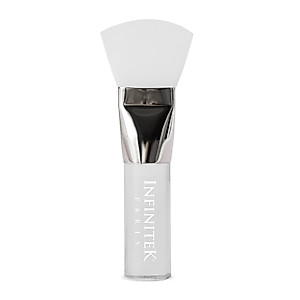 Infinitek Paris Silicone Face Mask Brush - Premium Skin Care Tool for Facial, Sleeping Masks, Mud Masks, and Body Lotion Application. White Facial Cleansing Mask Brush, and Face Mask Applicator