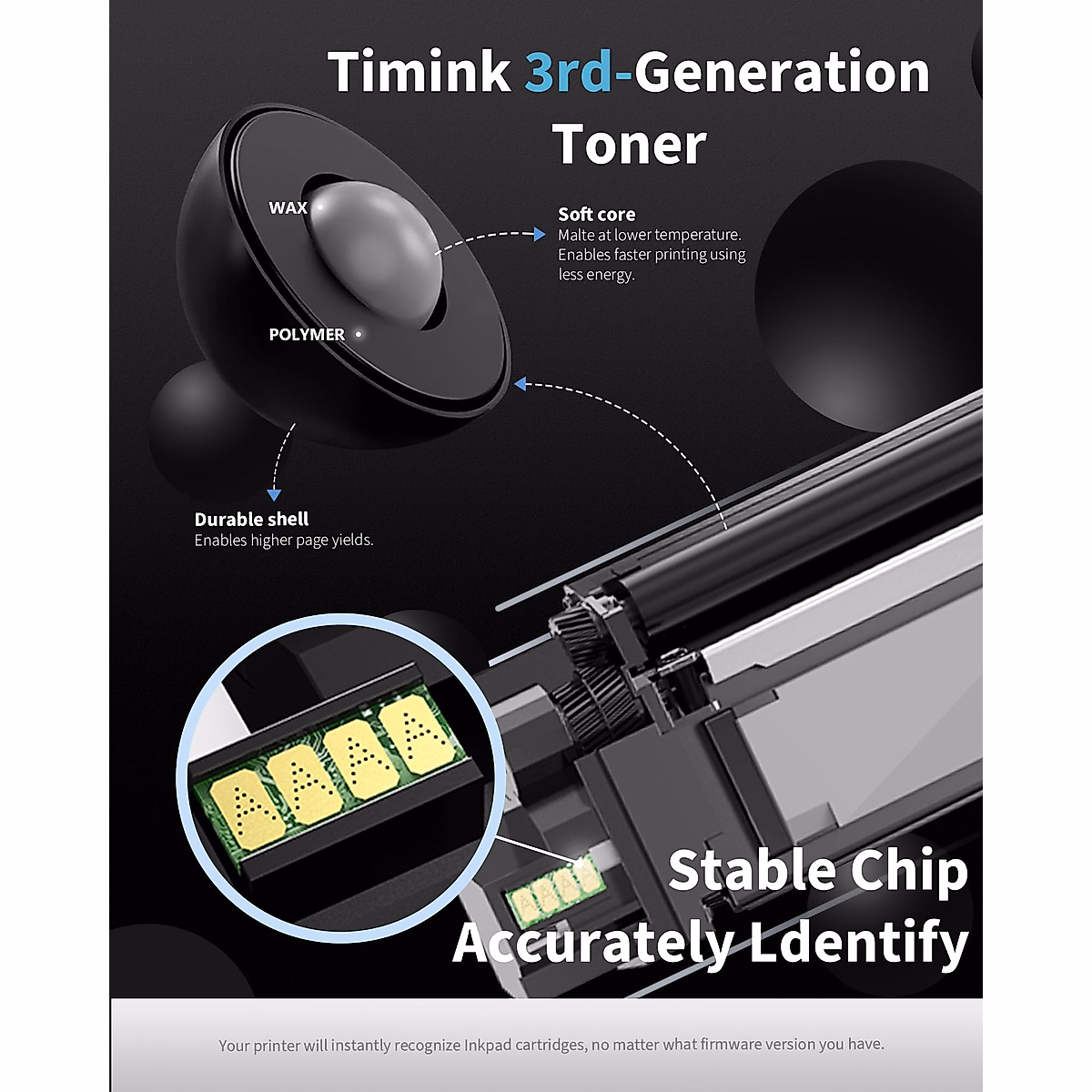 TN227 TN 227 4-Pack Toner Cartridge: Replacement for Brother TN227BK TN227C TN227M TN227Y Toner Use with MFC-L3710CW MFC-L3770CDW MFC-L3730CDW HL-3230CDW Printer Toner (Black Cyan Magenta Yellow)