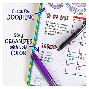 Crayola Colored Gel Pens for Kids and Adult Coloring, Washable Pens Medium Point, 14 Count