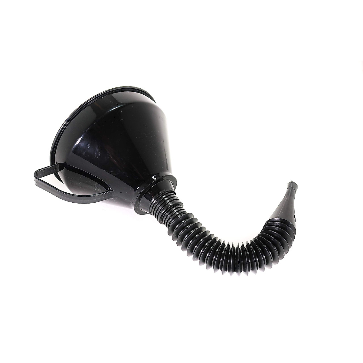 ValesaVales Right Angle Flexible Plastic Funnel Set Comes Complete with 2 Detachable Spout Attachments and Filter for Automotive Oil and Household Uses