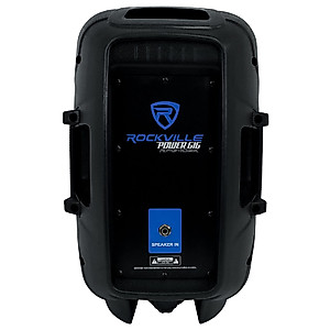 Rockville RPG102K 10" 400W Portable PA System, 2 Channel Mixer, Bluetooth, Includes Mic, Stands, Cables - Perfect for Live Performances, DJs, Karaoke