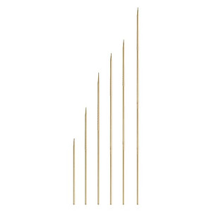 KingSeal Natural Bamboo Wood Grilling Skewers, 4 Inches x 2.5mm Diamter, for Shish Kebabs, BBQ, and Fruit Arrangements, Bulk Pack - 16 Packs of 100 (1600 Count)