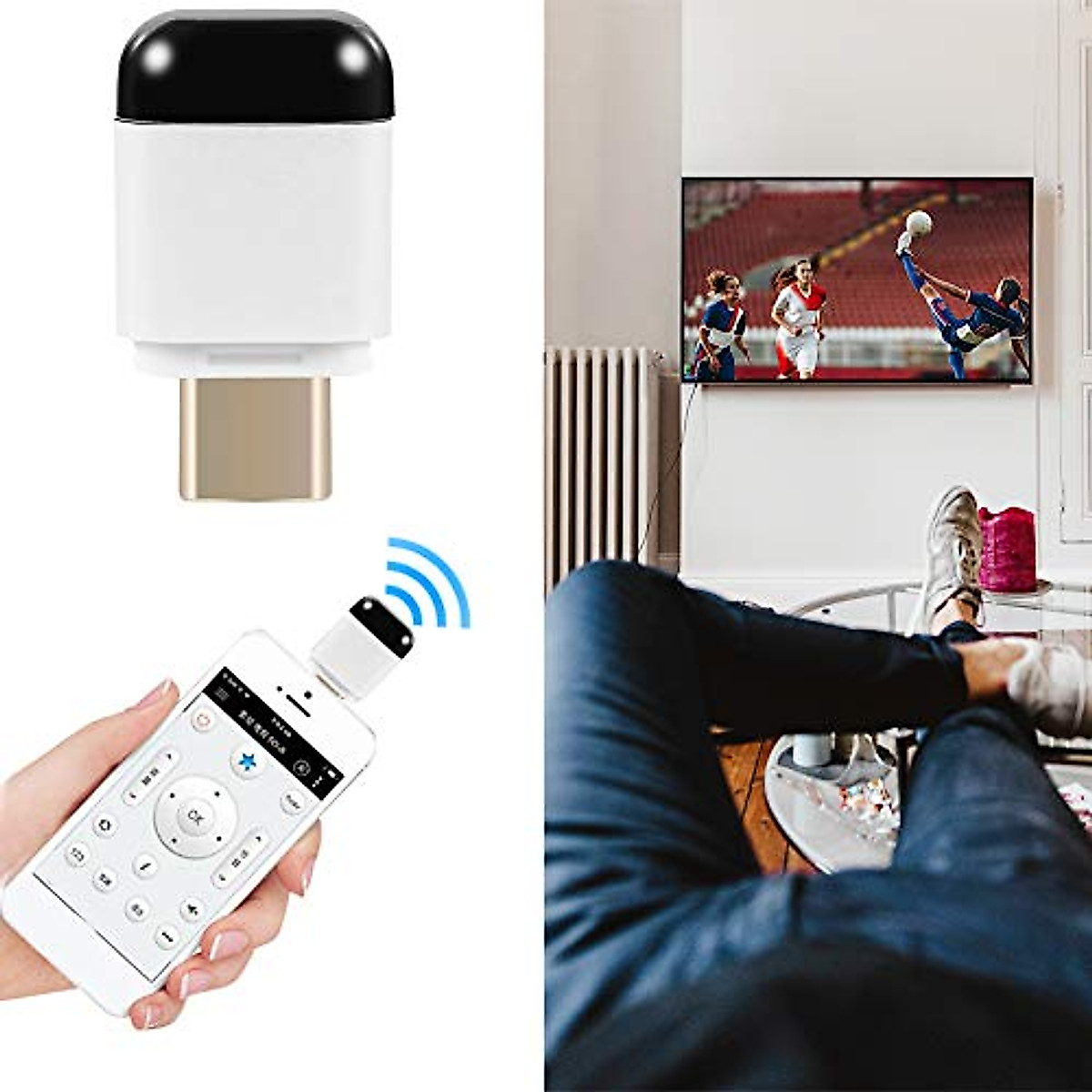 Ueohitsct Universal Mobile Phone IR Control Remote Controller for Android Smartphone Type-C
