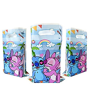 30 Pcs Party Gift Bags For Lilo & Stitch,Stitch Birthday Party Decoration Supplies,Stitch Party Candies Bag