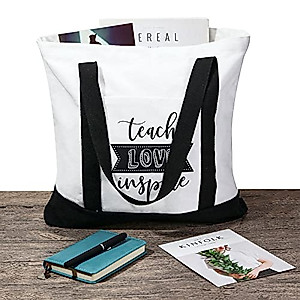 ECOHIP 2 Pack Totes Bag Teacher Appreciation Gifts for Women Christmas