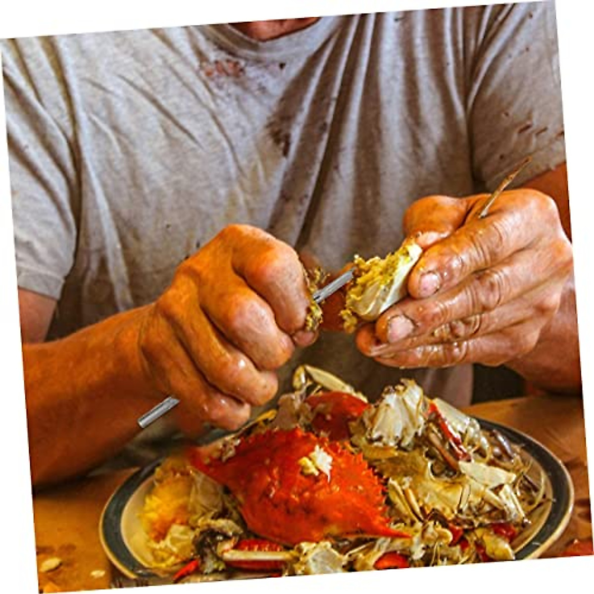 DOITOOL 1 Set Crab Claw Metal Forks Pliers Set Pliers Tool Crab Crackers Seafood Forks Picks Walnut Pecan Tool Seafood Accessory Compact Lobster Crackers Portable Crab Crackers Silver Crab