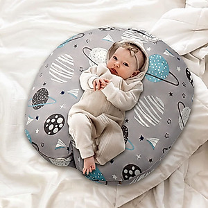 BROLEX Stretchy Newborn Lounger Cover 2 Pack Sung Fitted Removable Slipcover, Ultra Soft Breathable,Space Planet