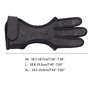 Handmade Brown Leather Gloves with Three Finger Bow Three Sizes Optional 3 Finger Leather Gloves for Man Woman