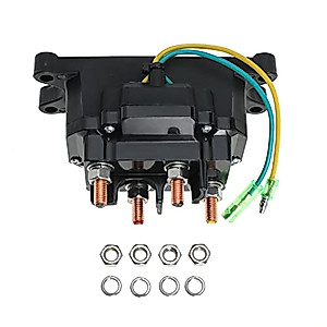 YRANZO 12V 250A Winch Solenoid Relay Contactor for ATV UTV Boat Vehicle Thumb Truck Winch Rocker Thumb Switch Industry Winch 1500-5000lbs Replace 63070 62135 74900 70715 2875714