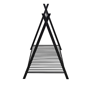 Bellemave Twin Size Floor Bed Frame for Kids, Metal Montessori Floor Bed, Twin House Bed for Kids Girls Boys, Twin Tent beds, Black