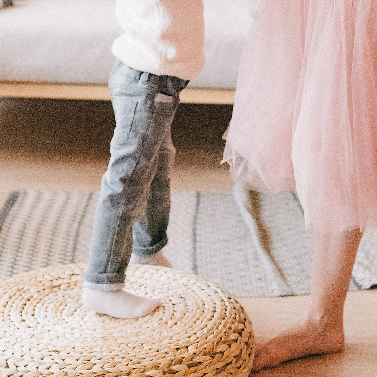 BOOPH 20 Pcs Boys Girls Half Cushion Socks Kids Low Cut Socks 6-8 Years Grey