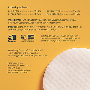 Veterinary Formula Clinical Care Ear Therapy Wipes, 100ct – Cat and Dog Ear Cleaner – Help Relieve Itchy Ears Quickly & Effectively Remove Dirt, Debris, and Foul Odor