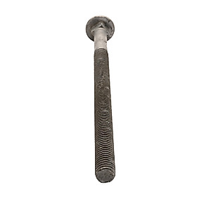 1/2"-13 x 8" Hot Dipped Galvanized Carriage Bolt, 6" Thread, Quantity 25 - by Fastener Depot, LLC