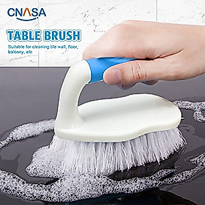 6 Pack Household Deep Cleaning Brush Set-Kitchen Cleaning Brushes, Includes Scrub Brush/Dish Brush/Bottle Brush/Grout Corner Brushes/Crevice Brush/Shoe Brush/ for Bathroom, Floor, Tub, Shower, Tile