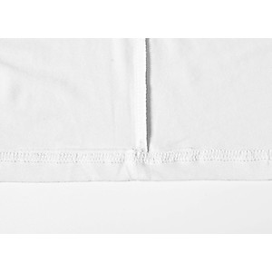 Kindcall Women’s Slim Fitted White Mock Turtleneck Tops Long Sleeve Lightweight Base Layer Shirts Medium