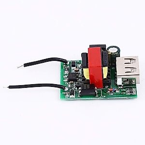 Buck Converter, DC Step Down Module Isolated Power Supply Volt Reducer 12V 24V 36V 48V 72V to 5V 1A Transformer Module Board with USB Port