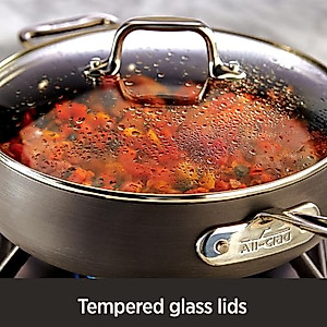 All-Clad HA1 Hard Anodized Nonstick Fry Pan 12 Inch Induction Oven Broiler Safe 500F, Lid Safe 350F Pots and Pans, Cookware Black