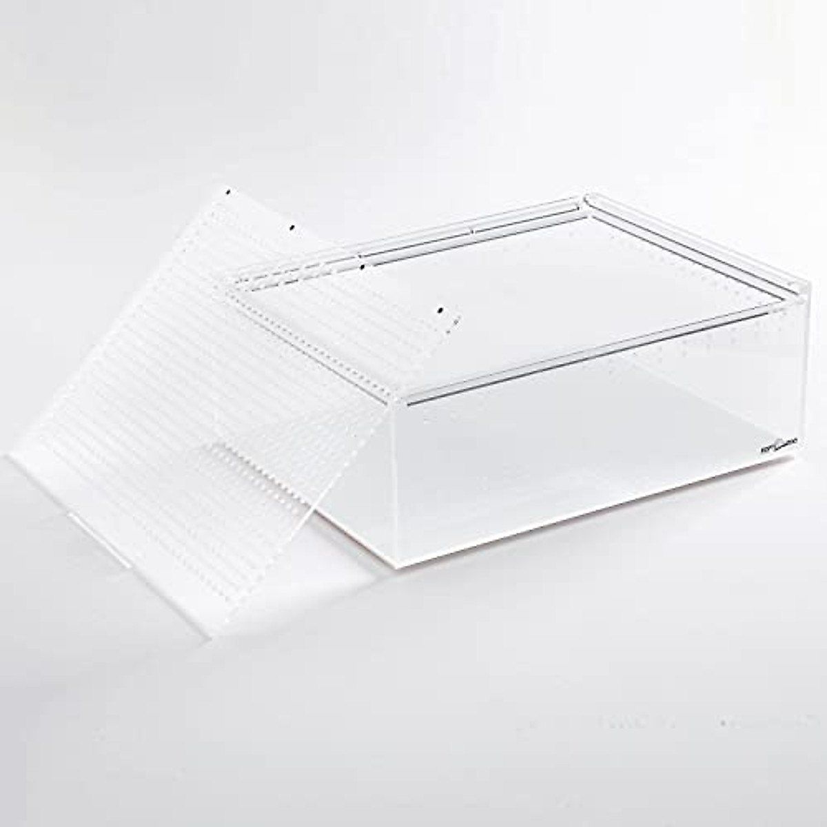 REPTI ZOO Magnetic Acrylic Enclosure, 16x12x6 Inch 5 Gallon Reptile Breeding Box Habitat Terrariums Cage for Tarantula Scorpion Sling Isopods Lizards Roach Invertebrates Spider Snake