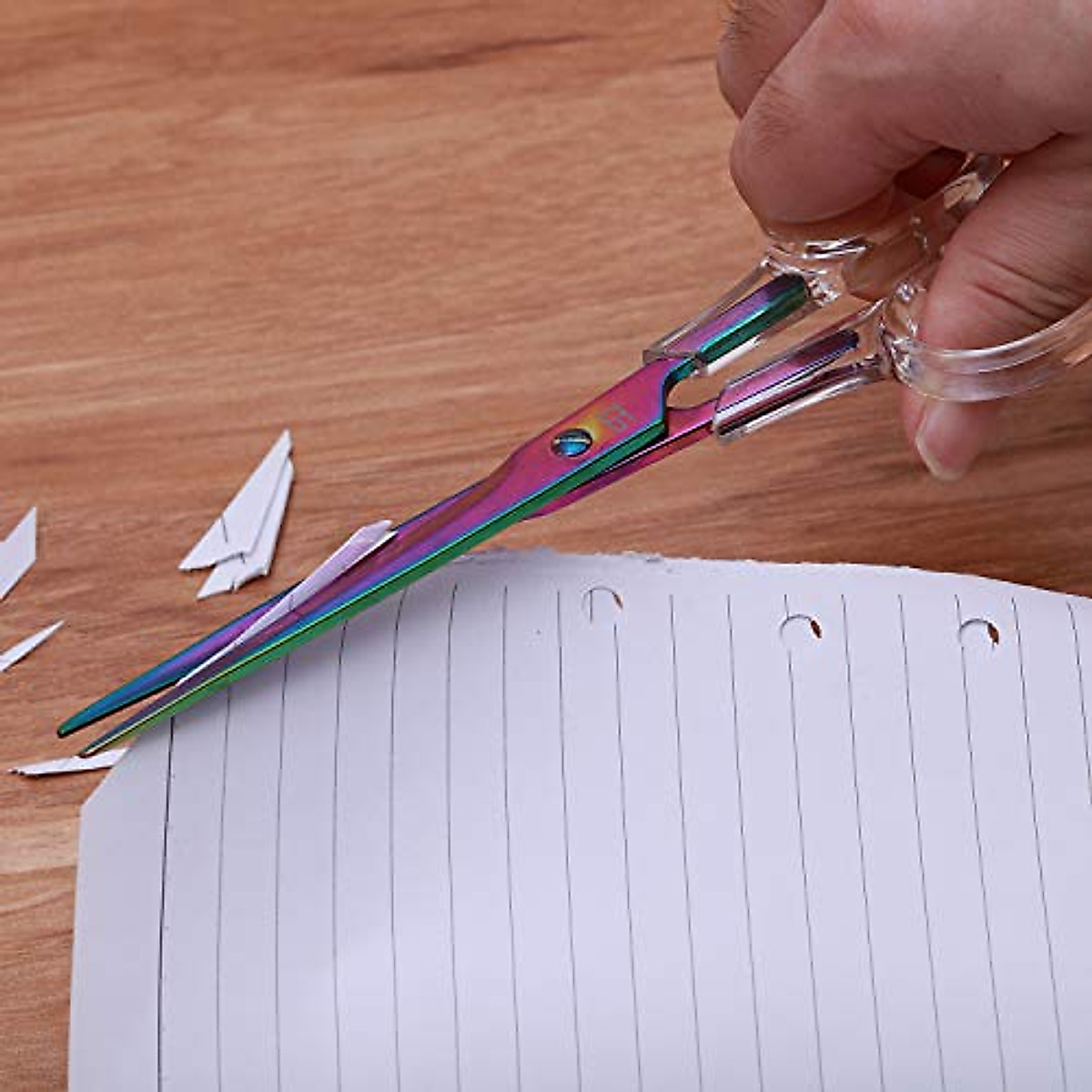 Acrylic Multi Color Office Scissors (7") by DS DRAYMOND STORY - Desktop Stationery (Wife Birthday Gift Ideas)