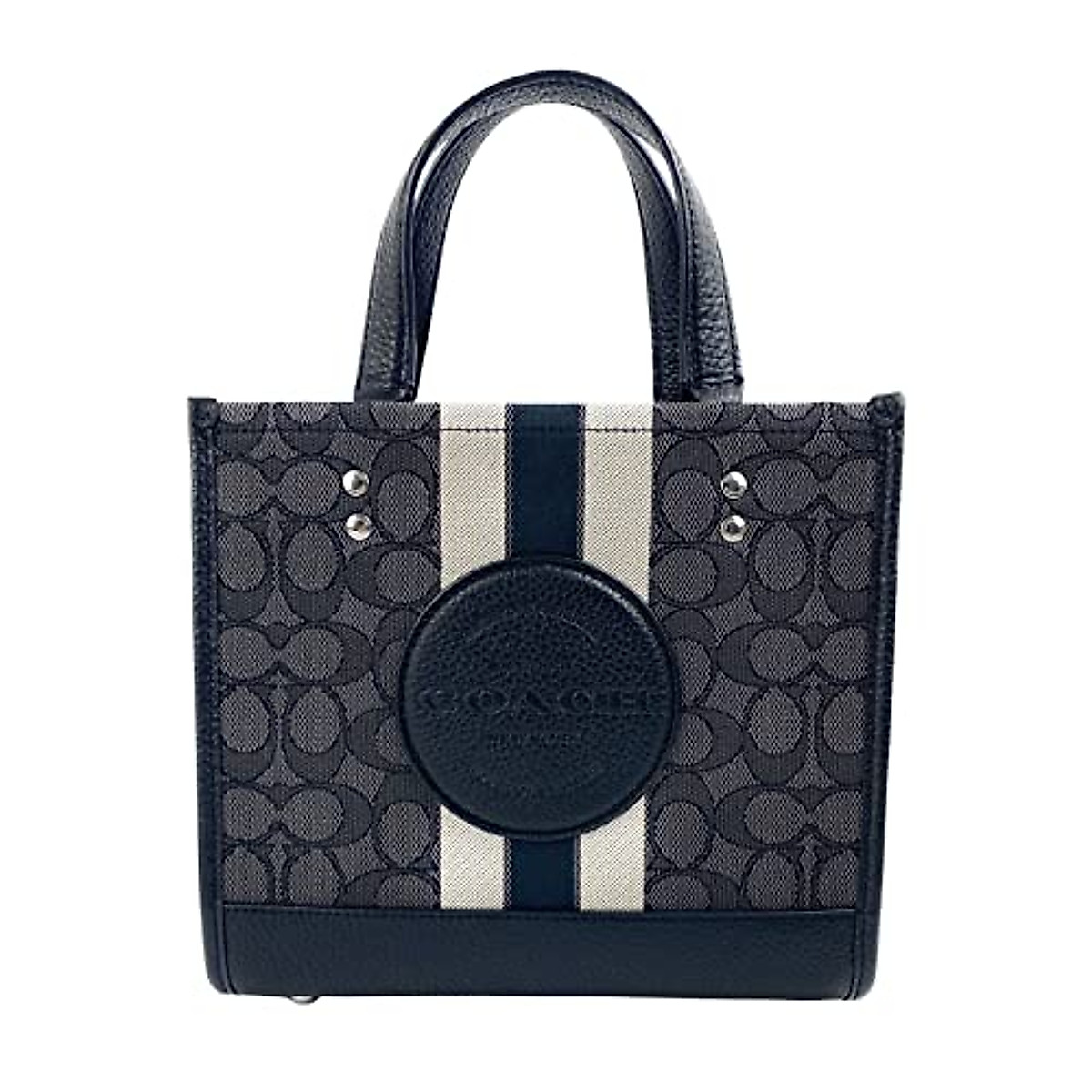 COACH Dempsey Tote 22 In Signature Jacquard With Stripe Patch