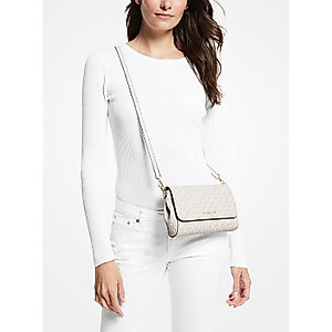 Michael Kors Medium Logo Convertible Crossbody Bag LT Cream multi