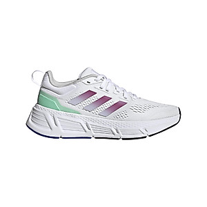 adidas Women's Questar Sneaker, White/Lucid Fuchsia/Silver Dawn, 8.5
