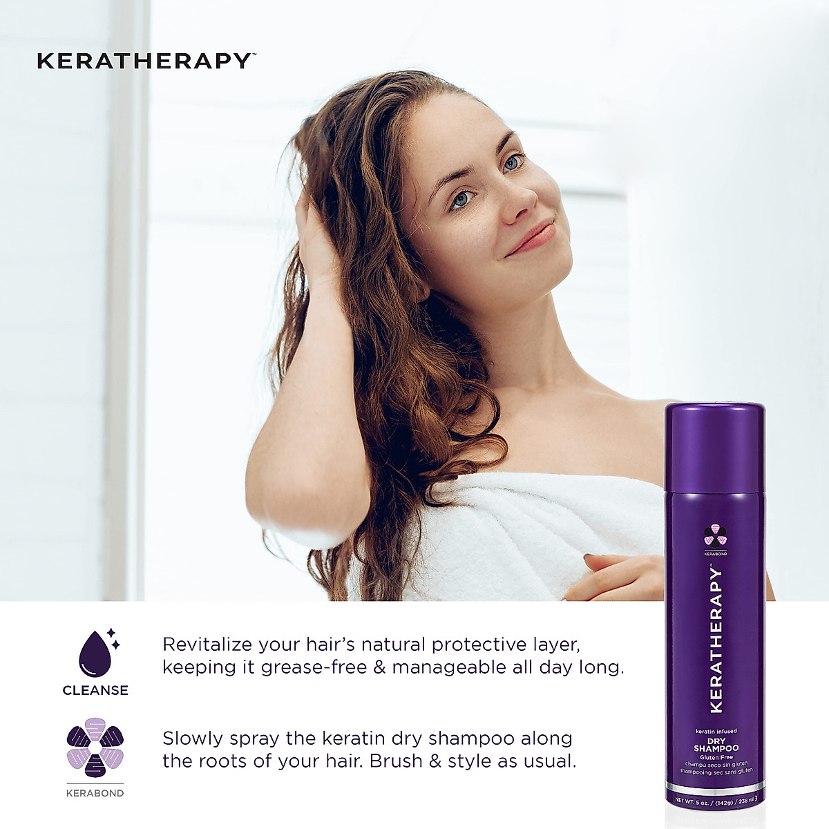 KERATHERAPY Keratin Infused Argan Oil, 1.7 fl. oz., 50 ml - Repairing Hair Care for Dry Damaged Hair, Frizz, Flyaways & Easy Styling - Kerabond Technology for Smooth, Soft, & Shiny Tresses