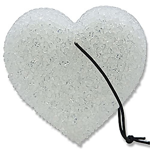 Leather and Lace Scent, 1 ea Magenta & White Hearts, Scented Freshies 2-Pack, Lone Star Candles, Authentic Aroma of Genuine Leather Mixed with Creamy Vanilla, Air Freshener, Car Freshener