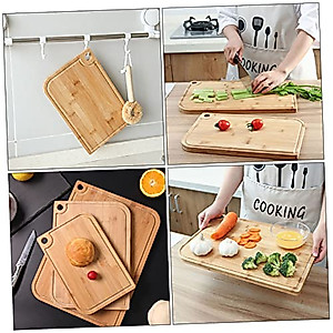UPKOCH 1pc Cutting Board Wooden Cutting Boards Fruit Trays Fruit Platter Wood Chopping Mats Veggie Tray Vegetable Cutting Wood Pastry Mat Chopping Board Kneading Board Complementary Food