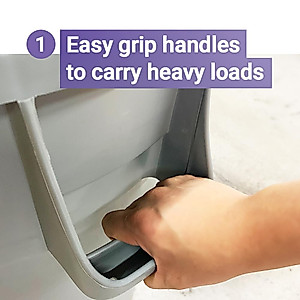 JANILINK 44 Gal Trash Barrel w/Water Release Valve