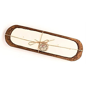 Red Barn Candle Company Wood Dough Bowl Candles | 100% Natural Soy Wax & Essential Oil Infused | Odor Eliminating + Pet Safe | Scented Candle Gifts for Men & Women (Vanilla Latte, 5-Wick)