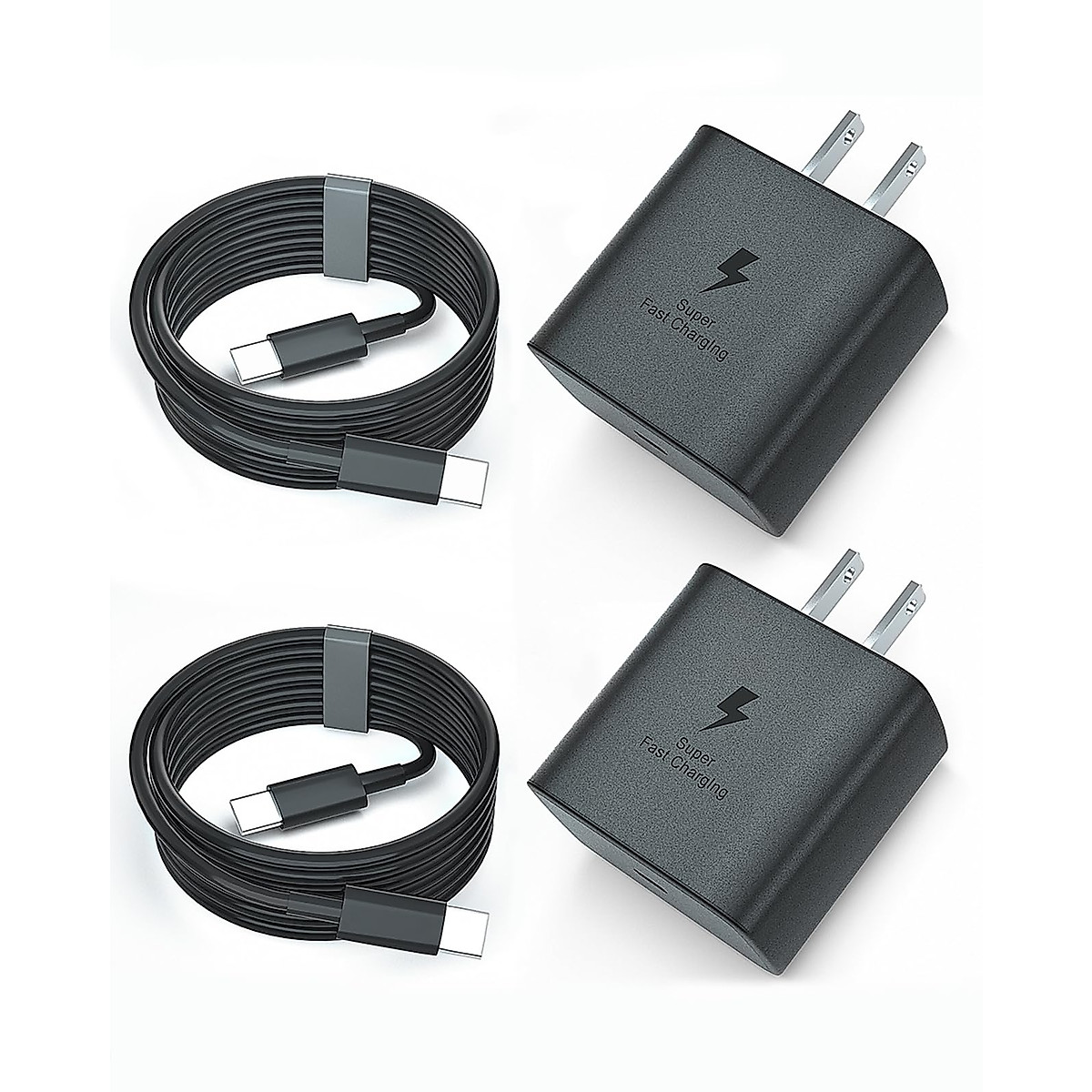 Foyomo 45W Samsung Charger Type C Super Fast Charging 2Pack USB C Android Charger for Samsung Galaxy S23 Ultra/S23/S23+/S22/S22 Ultra/+/S20/S21, i Phone 15 Charger, Galaxy Tab S7/S8,PD3.0,PPS,QC 4.0