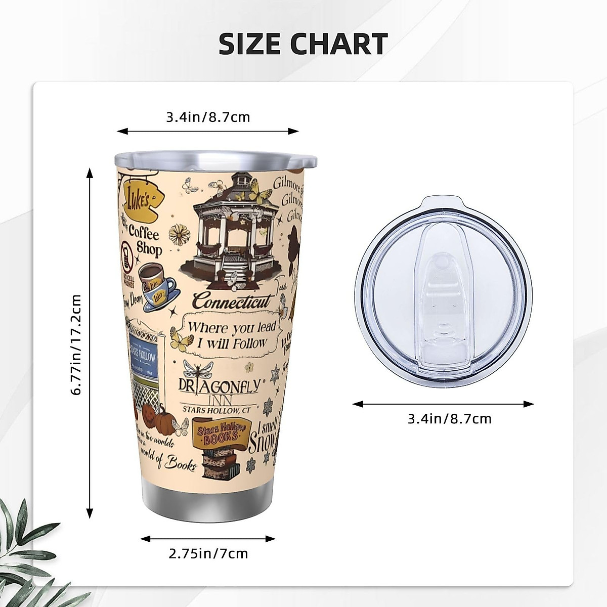 Stainless Steel Insulated Coffee Cup with Lid and Straw, 20 oz Gifts for Mom Girl Daughter Sister Friend Double Walled Stainless Steel Tumbler (silvery-D)