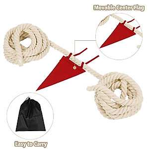 25FT Tug of War Rope Game for Kids & Adults, Field Day Family Family Reunion Games, Lawn Camping Picnic Games, Backyard Carnival Games Fun for Team Building Activities