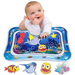 Infinno Tummy Time Mat 2022 Upgraded, Sensory Water Mat for Babies, Baby Toys for Boys and Girls Age 3 6 12 Months, Great Gift Idea of Baby Stuffs