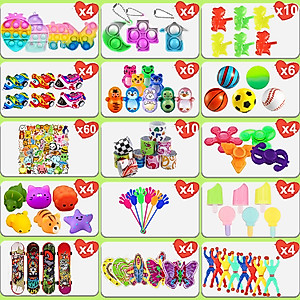 Beilunt 132 Pcs Party Favors Toys for Kids 4-8,Assortment Treasure Box Toys for Classroom Prizes,Goodie Bags Stuffers,Christmas Stocking Stuffers,Pinata Fillers Bulks Small Toys Carnival Prizes