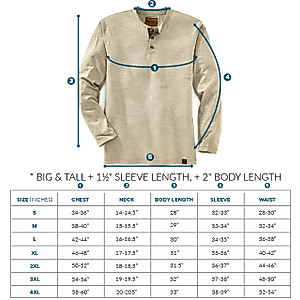Venado Long Sleeve Shirts for Men – Flex Henley Shirts for Men Outdoor Wear (XX-Large, Oatmeal)