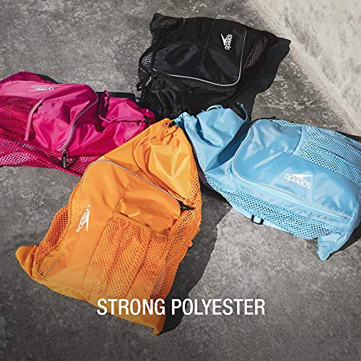 Speedo Unisex-Adult Deluxe Ventilator Mesh Equipment Bag Fuchsia Purple, One Size