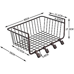 Plate Rack Draining Dish Rack Cabinet Hanging Basket Hooks Kitchen Dish Racks Cruet Storage Rack Cabinet Storage Rack for Kitchen Pan Plate Holder
