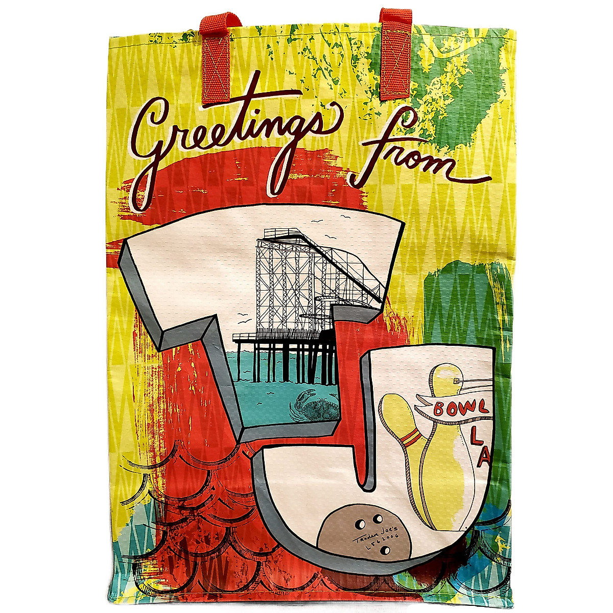 Trader Joe's New Jersey Theme Reusable Shopping Grocery Tote Bag