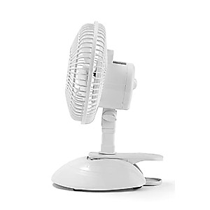 BREEZE LIVING 6 inch Desk Fan, Table Fan Small Electric Clip On Fan with Adjustable Tilt 2 Speed Setting Portable for Home/Office/Bedroom