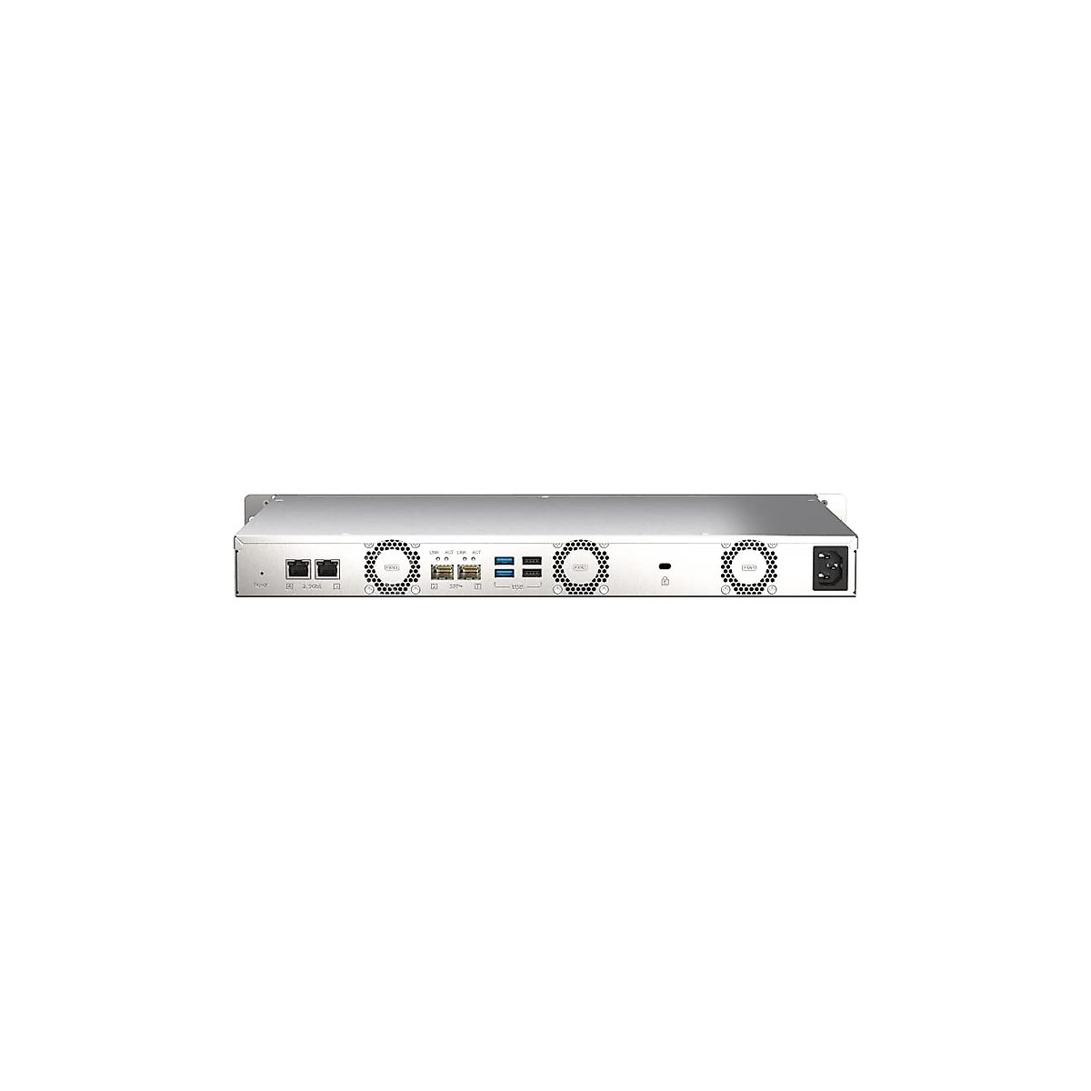 QNAP TS-435XeU-4G-US 4 Bay High-Speed Short Depth Rackmount NAS with M.2 NVMe SSD, Quad Core Marvell Octeon CPU, 4GB DDR4 Memory, Dual 2.5GbE (2.5G/1G/100M) and 10GbE Network Connectivity (Diskless)