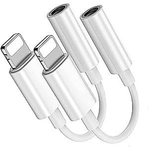iPhone 3.5mm Headphones Adapter [Apple MFi Certified] 2Pack Lightning to 3.5mm Headphones/Earbuds Jack Adapter Aux Cable Earphones/Headphone Converter for iPhone 14 13 12 11 XS XR X 8 7 iPad iPod