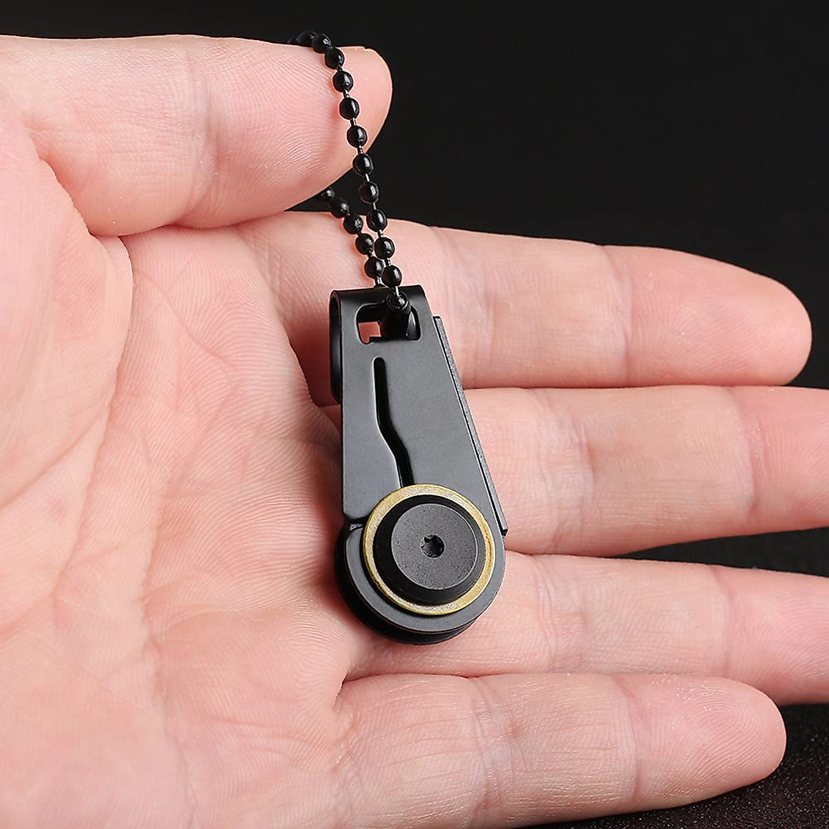 Vittqsuier （2 Packs） Mini Zipper Knife/Outdoor Survival EDC Gadget/Key Chain Pendant Pocket Knife