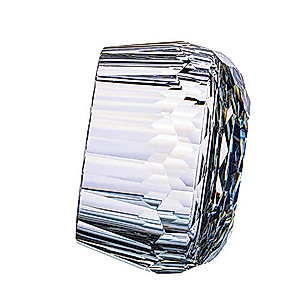 DONOUCLS Crystal Candy Dish Tiny Hand-Cut Small Decorative Bowl H2.4 x W3.2 for Home Decor