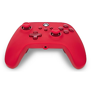 PowerA Advantage Wired Controller for Xbox Series X|S - Red, Xbox Controller with Detachable 10ft USB-C Cable, Mappable Buttons, Trigger Locks and Rumble Motors, Officially Licensed for Xbox
